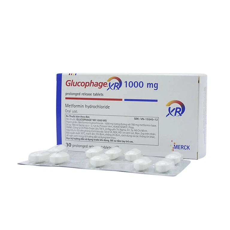 METFORMIN (GLUCOPHAGE XR) 1000MG - Khoa Dược Bệnh Viện Quân Y 7